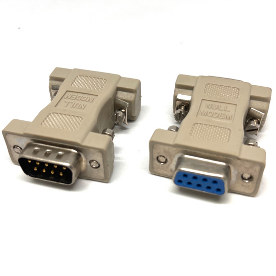 Adatador Union DB9 macho/hembra Null Modem